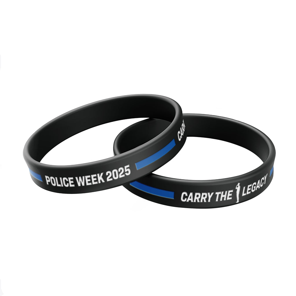 Police Week 2025 Wristband, Limited Edition - Thin Blue Line USA