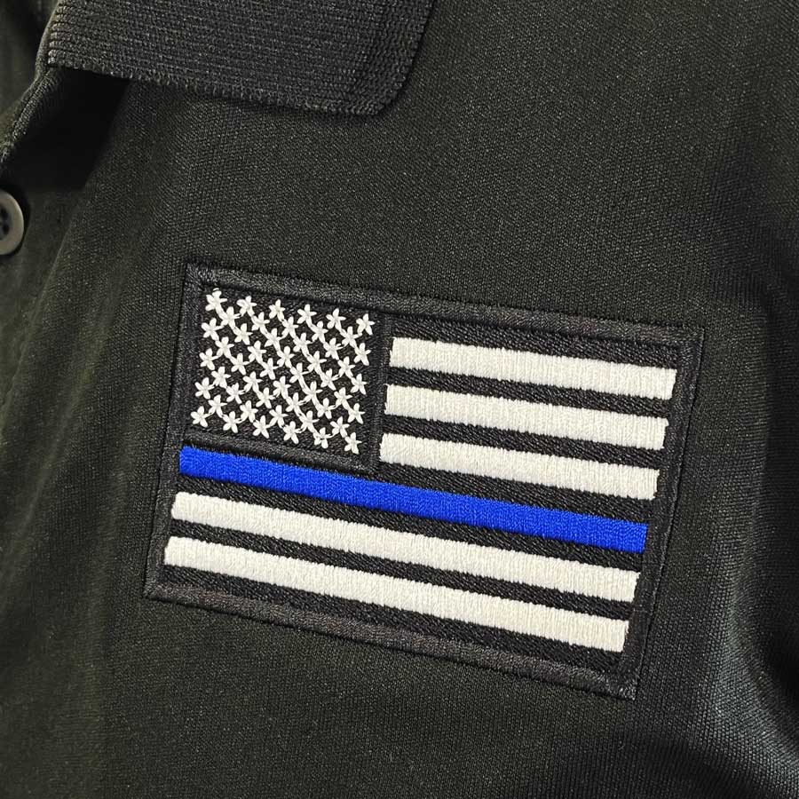 Polo Shirt - Thin Blue Line American Flag - Thin Blue Line USA