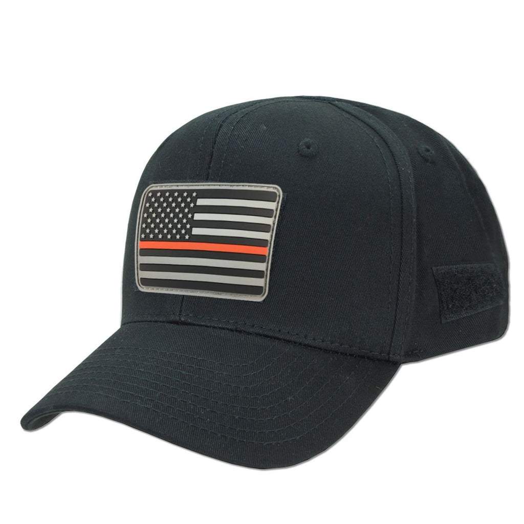 Black Operator's Hat and TRL Morale Patch - Thin Blue Line USA
