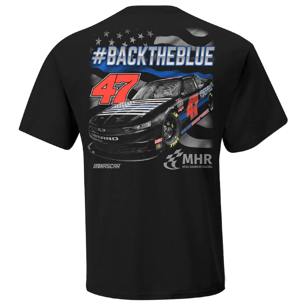 Men's T-Shirt - NASCAR Kyle Weatherman #BackTheBlue Car - Thin Blue ...