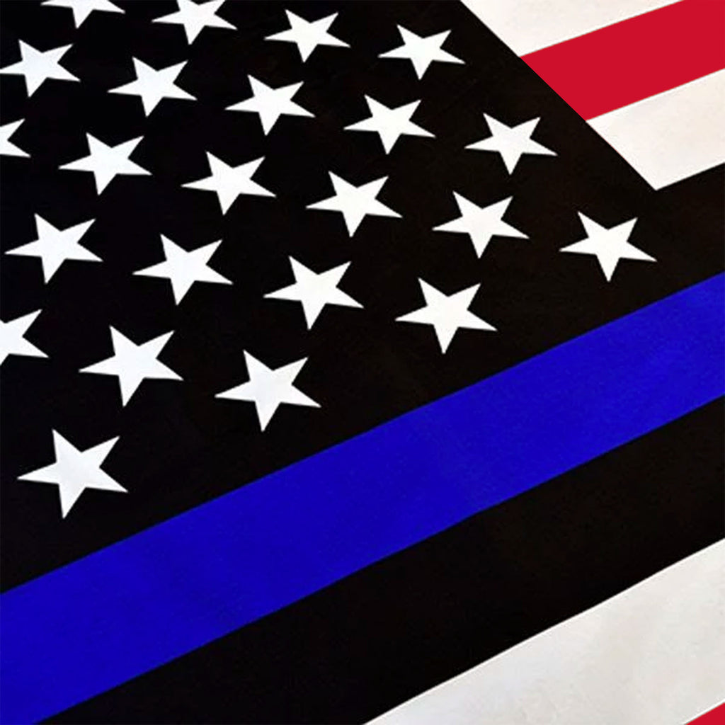 Thin Blue Line American, Red White & Blue - 3x5 Foot Flag with Grommet ...