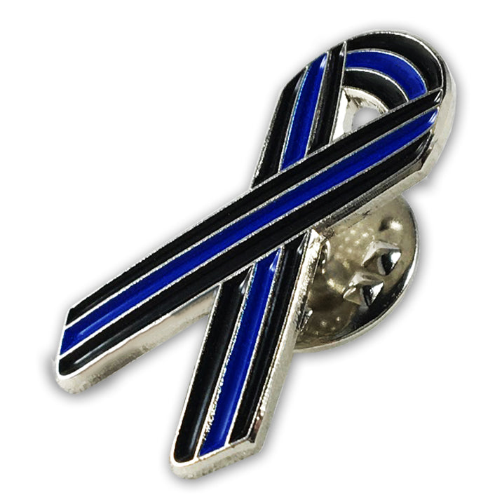 Thin Blue Line Ribbon Pin - Thin Blue Line USA