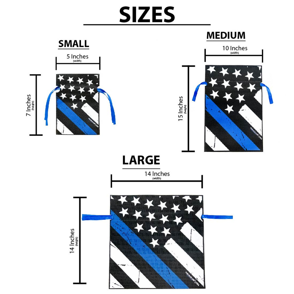 Thin Blue Line Gift Bag, 10 Pack - Thin Blue Line USA
