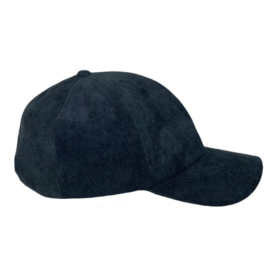 Thin Blue Line Embroidered Cap, Charcoal Corduroy - Thin Blue Line USA
