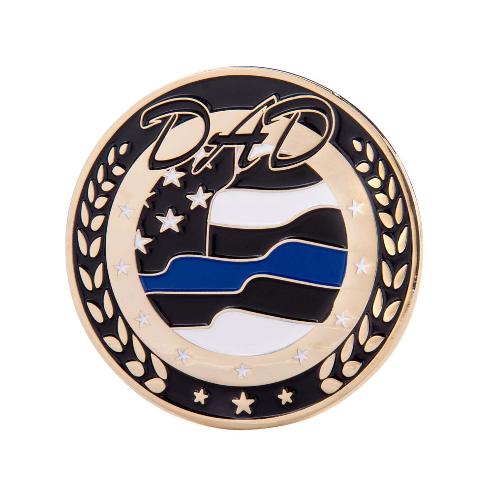 Thin Blue Line - Challenge Coin Made for Child Who Has Father In Law E ...