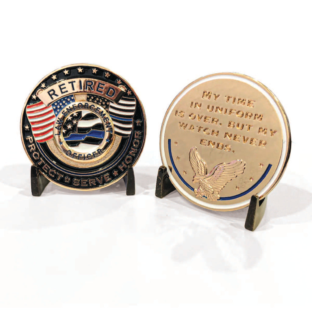 Thin Blue Line Challenge Coins | Thin Blue Line USA
