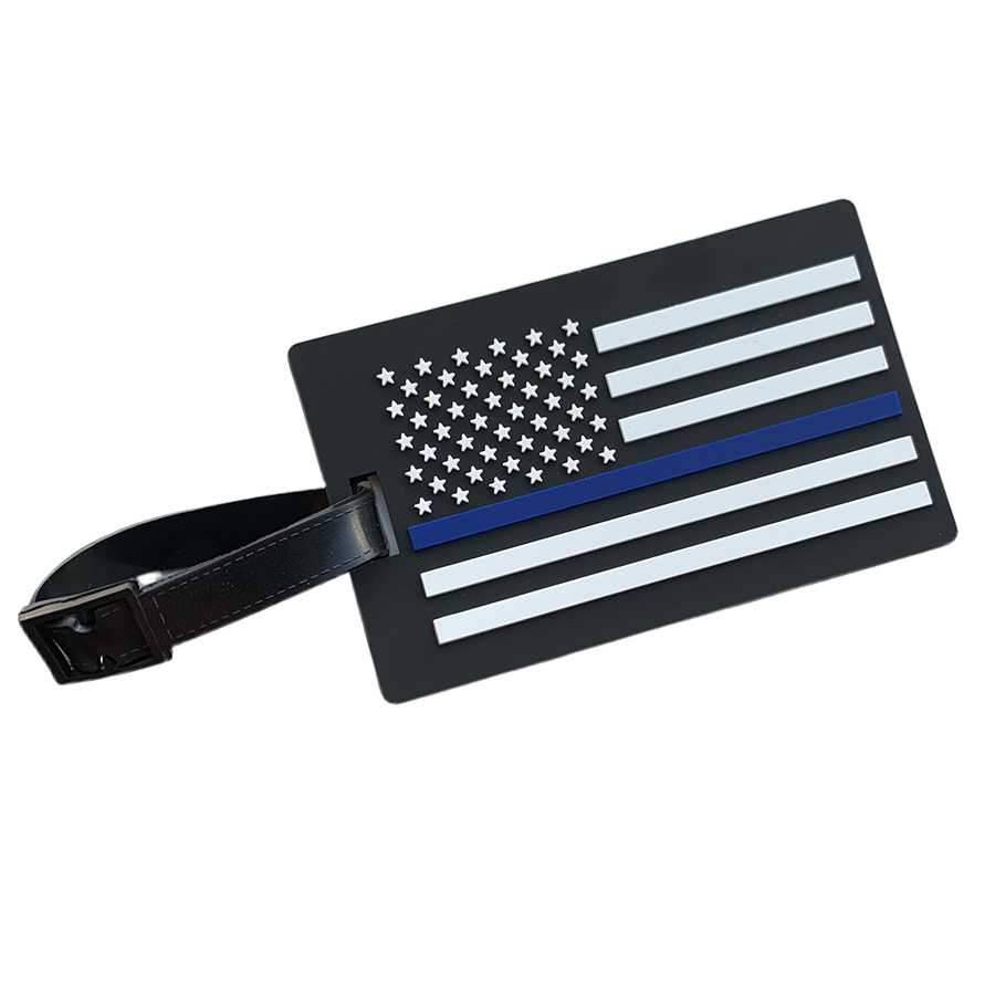 Luggage Tag - Thin Blue Line American Flag | Thin Blue Line USA