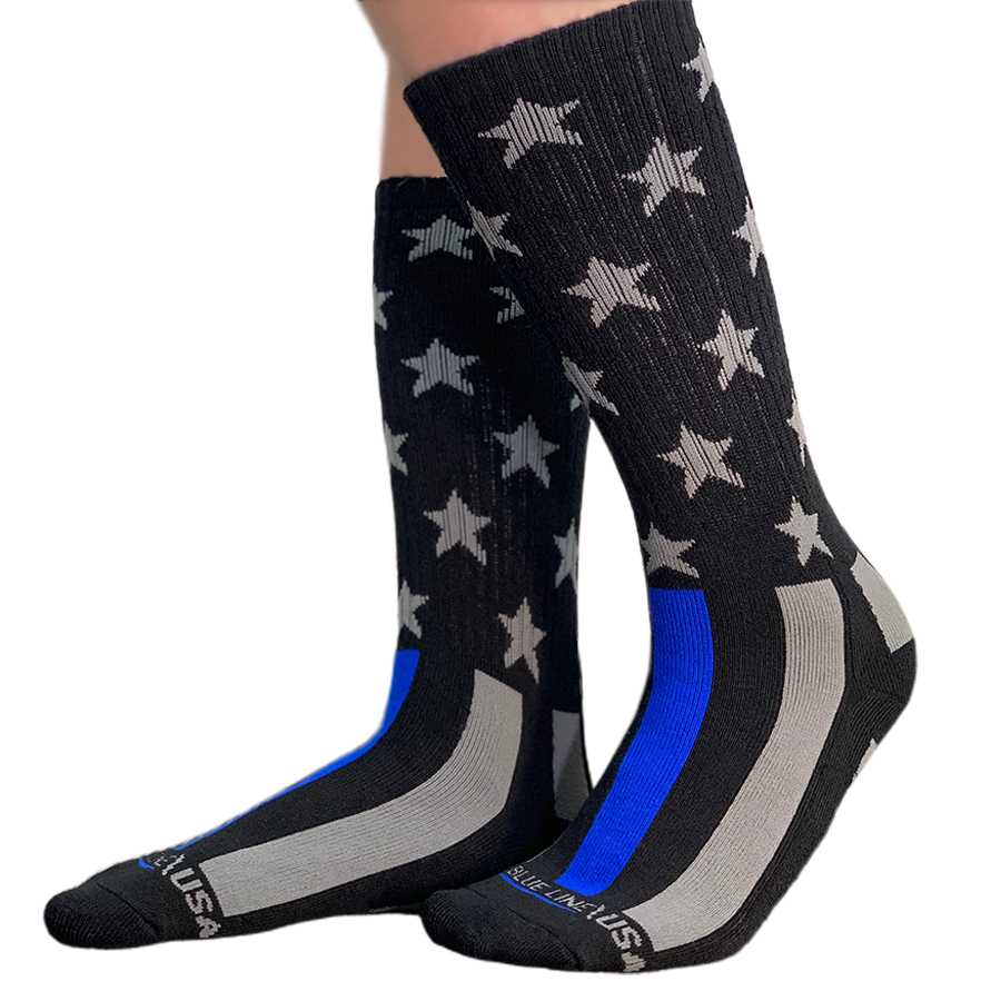 Thin Blue Line Flag Socks - Thin Blue Line USA