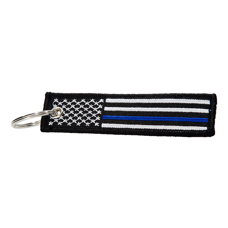 Thin Blue Line Flag Patch - Keychain - Thin Blue Line USA