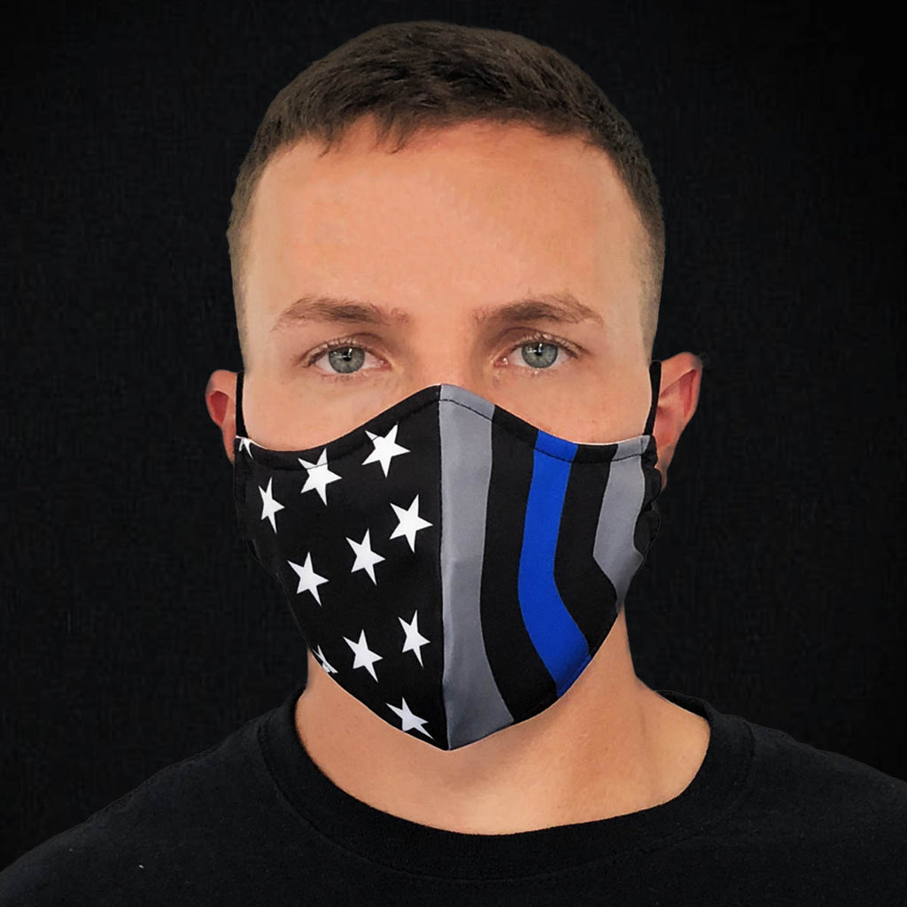 Thin Blue Line Face Mask - Thin Blue Line USA