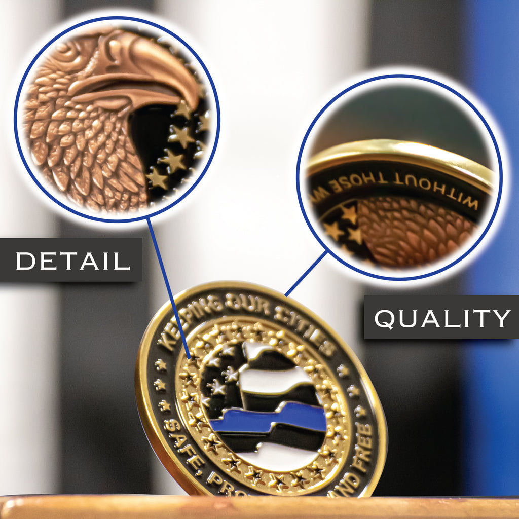 Challenge Coin - "Keeping our cities safe, protected, and free" - Thin ...