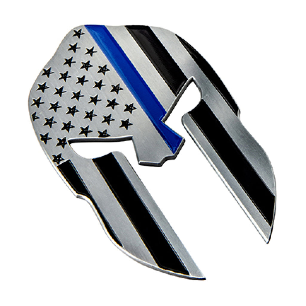 Thin Blue Line Spartan Vehicle Emblem - Thin Blue Line USA