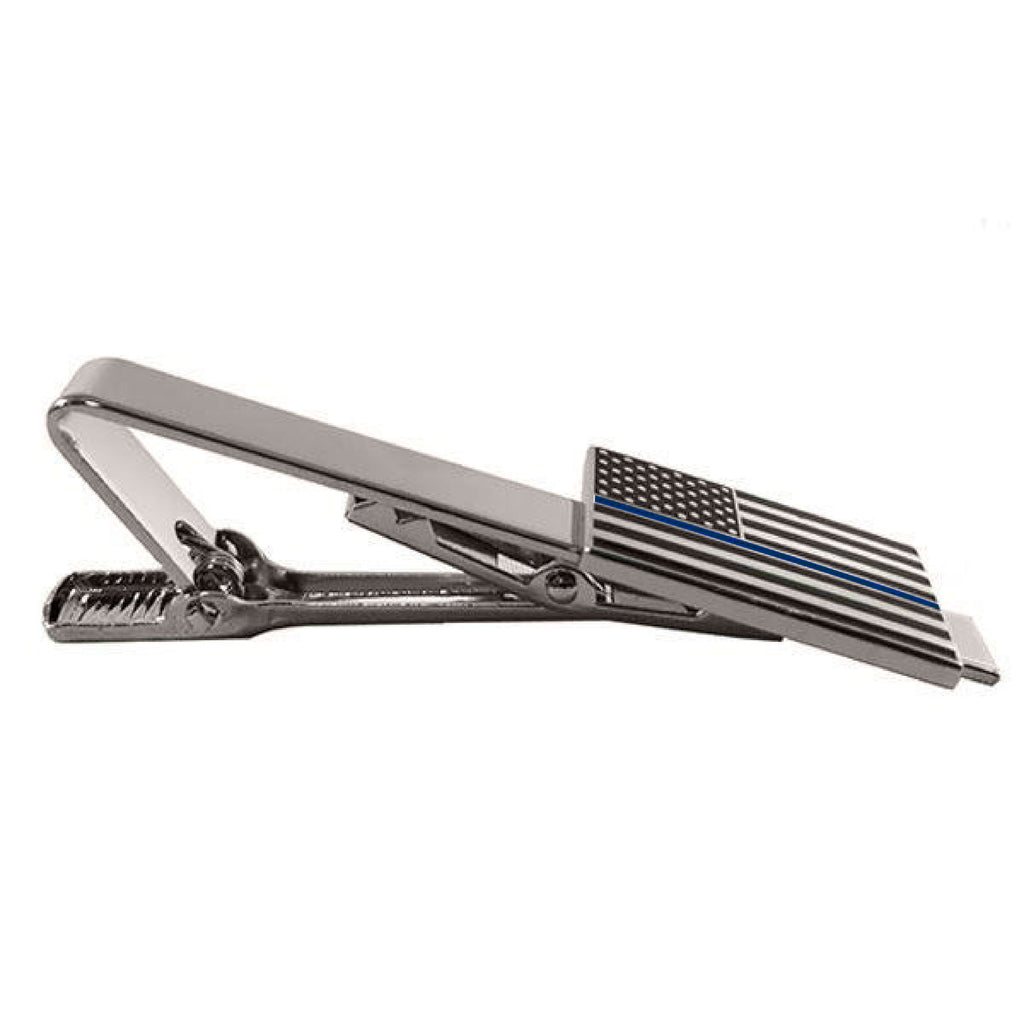 Tie Clip - Thin Blue Line Flag - Thin Blue Line USA