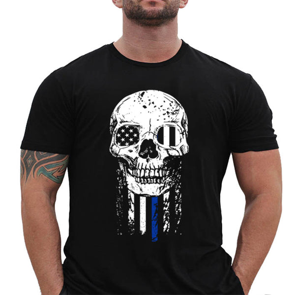 Thin Blue Line Halloween T-Shirt - Thin Blue Line USA