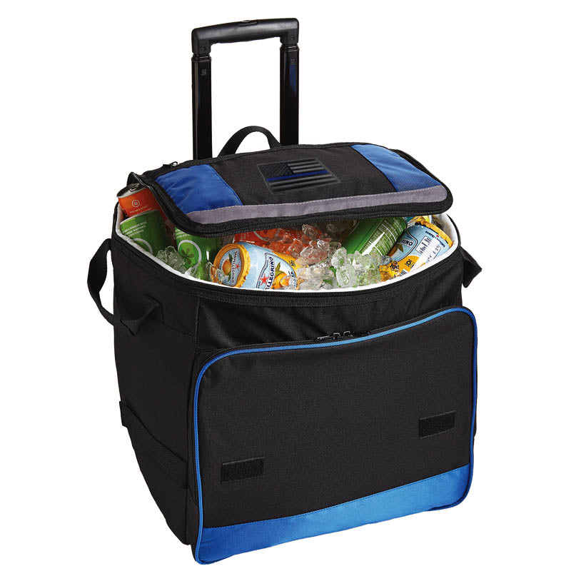 Thin Blue Line Rolling, 48-Can Capacity Cooler - Thin Blue Line USA