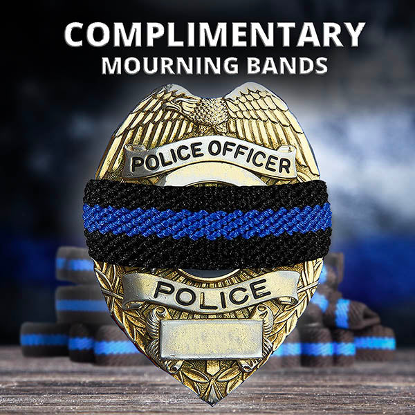Complimentary Mourning Bands - Thin Blue Line USA