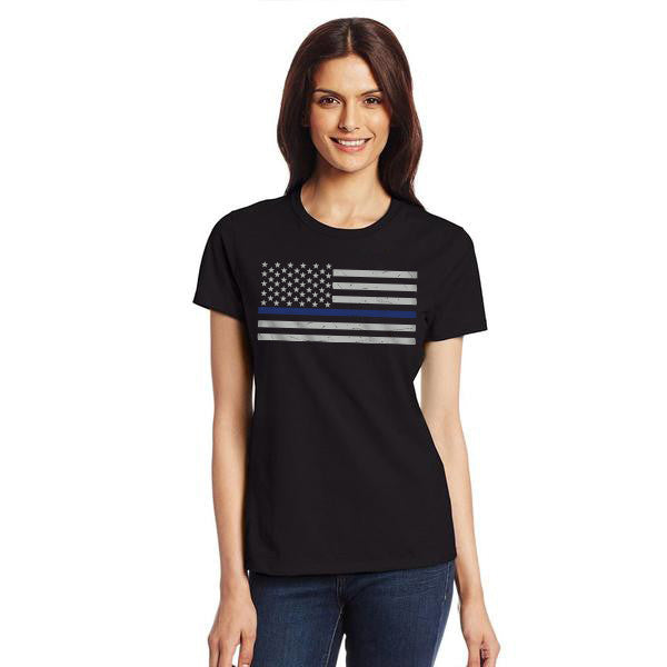 Women's Slim Fit Shirt - Thin Blue Line Classic - Thin Blue Line USA