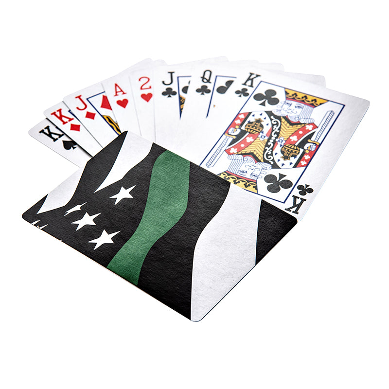 Thin Green Line® Military American Flag - Playing Cards - Thin Blue ...